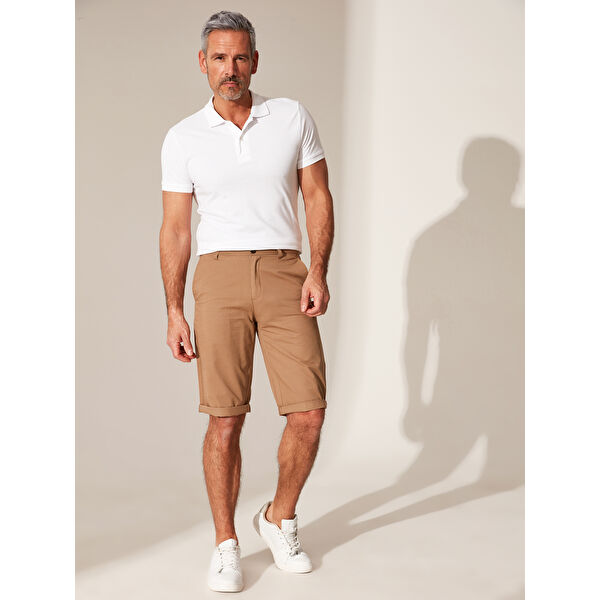 Regular Fit Basic Bermuda Erkek Şort Regular Fit Basic Bermuda Erkek Şort