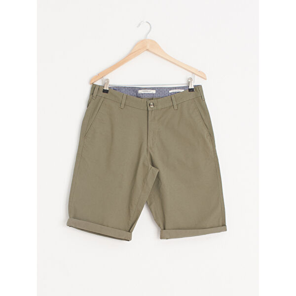 Regular Fit Basic Bermuda Erkek Şort Regular Fit Basic Bermuda Erkek Şort