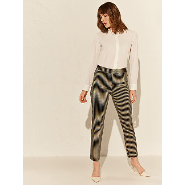 LCW VISION Dar Fit Saten Kadın Pantolon