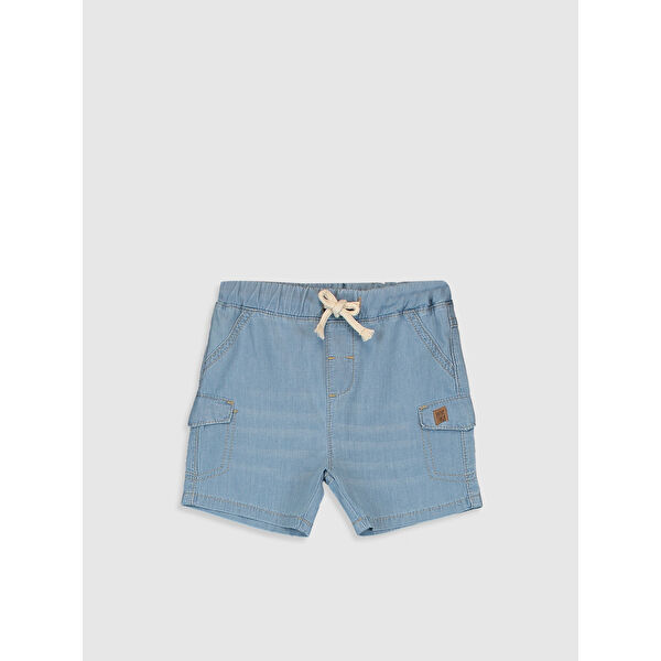 Standart Kalıp Erkek Bebek Jean Şort