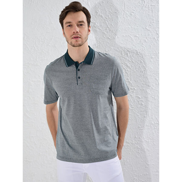 Merserize Polo Yaka Kısa Kollu Erkek Tişört