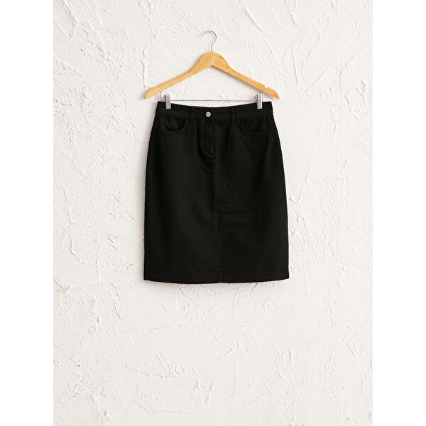 Düz Kesim Pamuklu Kadın Etek