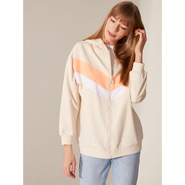 LCW ACTIVE Kapüşonlu Uzun Kollu Sweatshirt Kumaşı Kadın Spor Hırka LCW ACTIVE Kapüşonlu Uzun Kollu Sweatshirt Kumaşı Kadın Spor Hırka