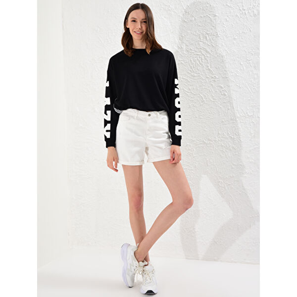 Boyfriend Kadın Jean Şort