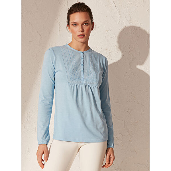 LCW GRACE Hakim Yaka Uzun Kollu Kadın Tişört