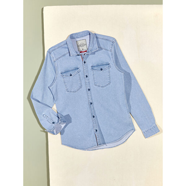 LCW CASUAL Slim Fit Erkek Jean Gömlek