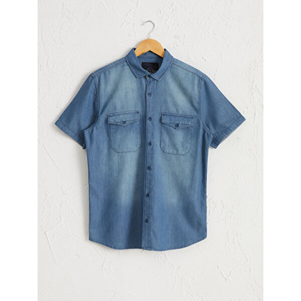 LCW CASUAL Slim Fit Erkek Jean Gömlek