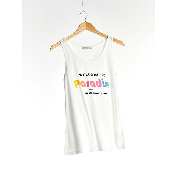 LCW CASUAL U Yaka Askılı Penye Kadın Atlet LCW CASUAL U Yaka Askılı Penye Kadın Atlet