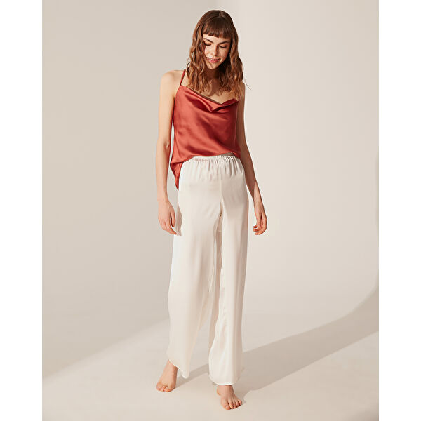 Standart Fit Saten Kadın Pijama Alt Standart Fit Saten Kadın Pijama Alt