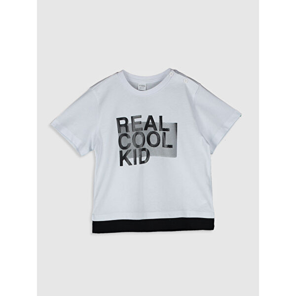 Yazı Baskılı Tişört Baba Oğul Kombini