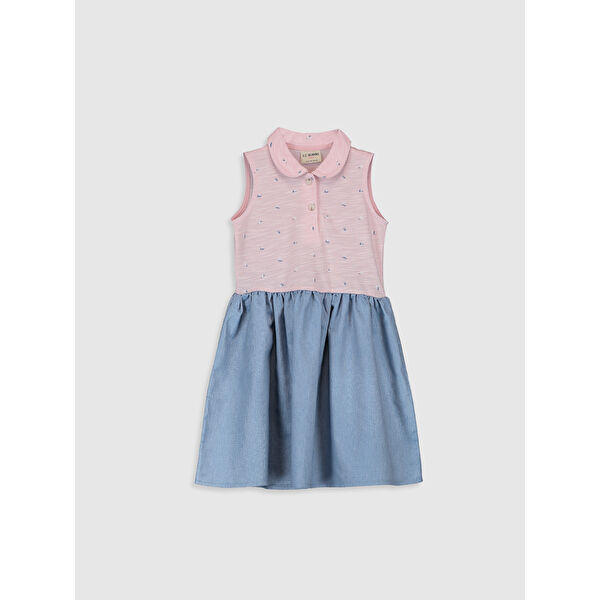 Kız Çocuk Baskılı Elbise  Aile Kombini