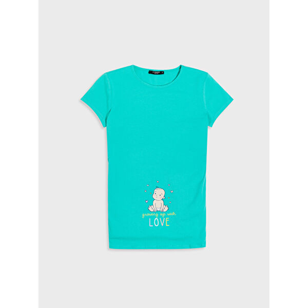 Esprili Pamuklu Hamile Tişört