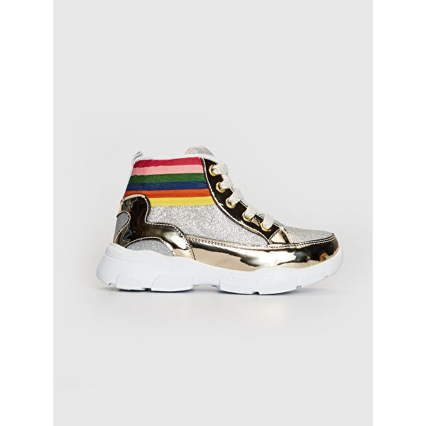 Kız Çocuk Hologram Detaylı Sneaker Kız Çocuk Hologram Detaylı Sneaker