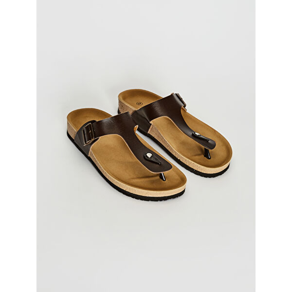 Erkek Toka Detaylı Parmak Arası Terlik