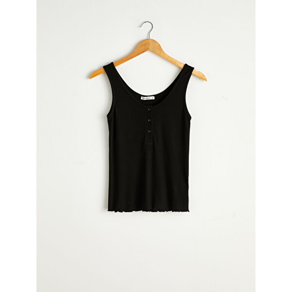 LCW CASUAL U Yaka Dar Fit Askılı Penye Kadın Esnek Viskon Atlet LCW CASUAL U Yaka Dar Fit Askılı Penye Kadın Esnek Viskon Atlet