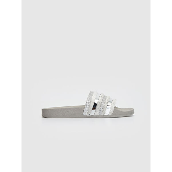 Kadın Metalik Detaylı Terlik