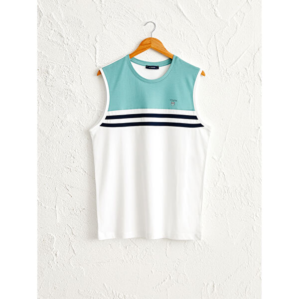 Standart Kalıp Bisiklet Yaka Pamuklu Atlet