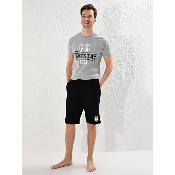 Standart Kalıp Beşiktaş Baskılı Erkek Taraftar Pijama Takımı Standart Kalıp Beşiktaş Baskılı Erkek Taraftar Pijama Takımı