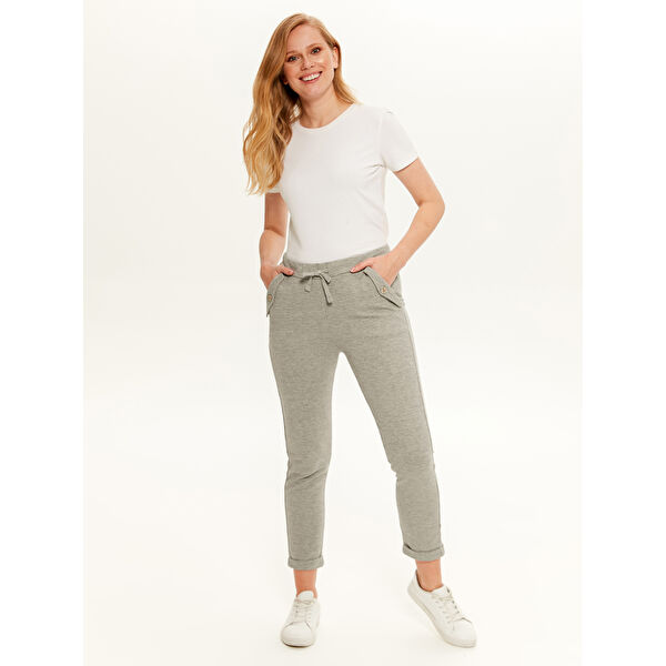 LCW BASIC Standart Fit Sweatshirt Kumaşı Kadın Eşofman Altı LCW BASIC Standart Fit Sweatshirt Kumaşı Kadın Eşofman Altı