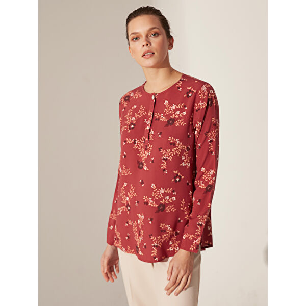LCW GRACE Standart Fit Uzun Kollu Kadın Bluz