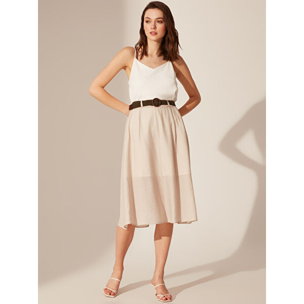 Standart Fit Kadın Kloş Etek