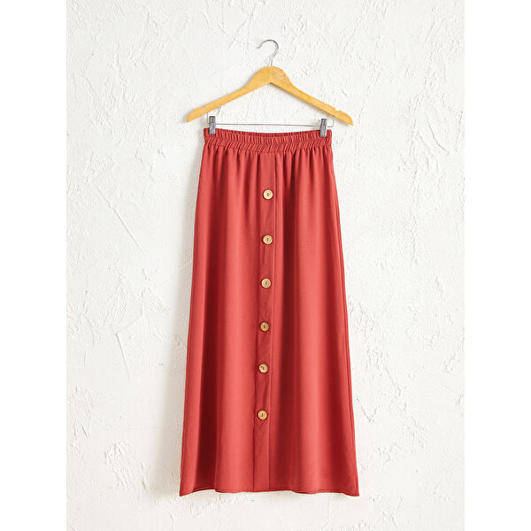 Beli Lastikli Uzun Etek