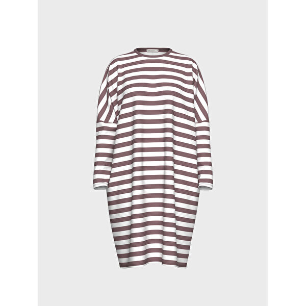 Çizgili Oversize Süprem Tunik Çizgili Oversize Süprem Tunik