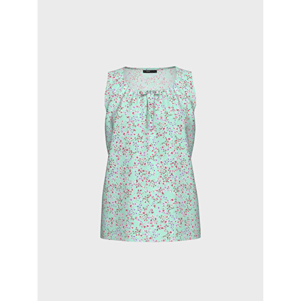 LCW GRACE U Yaka Standart Fit Kolsuz Penye Kadın Desenli Viskon Atlet LCW GRACE U Yaka Standart Fit Kolsuz Penye Kadın Desenli Viskon Atlet