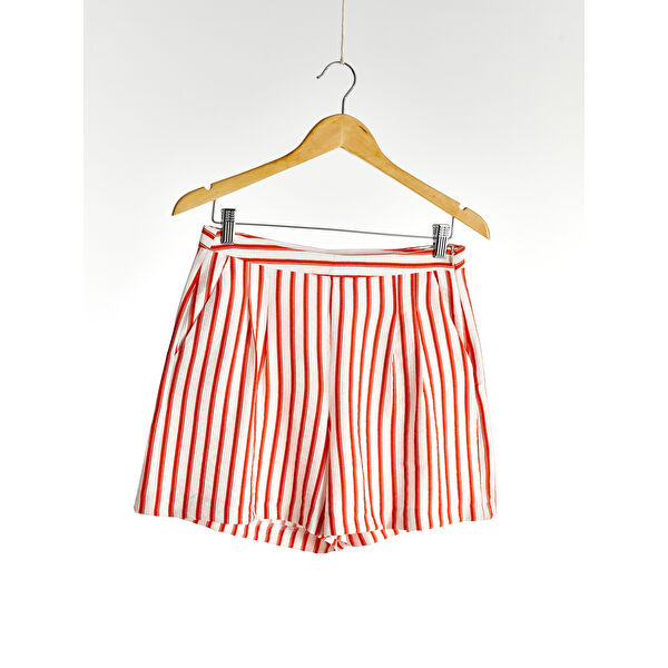 Standart Fit Kadın Beli Lastikli Şort