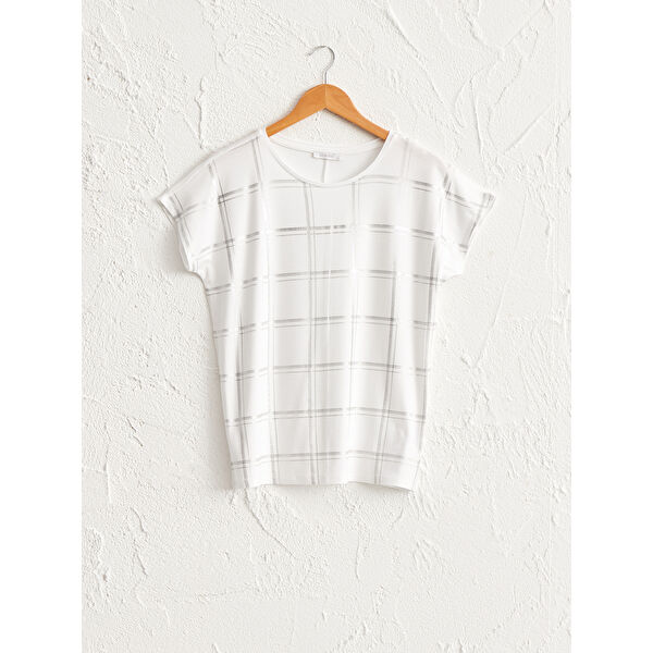 Işıltılı Viskon Tişört