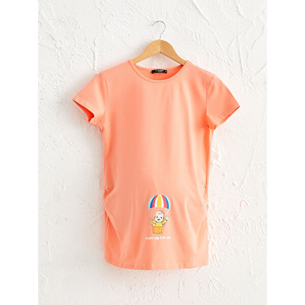 Esprili Pamuklu Hamile Tişört