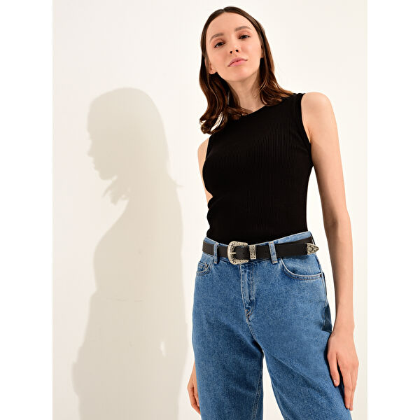 LCW CASUAL Bisiklet Yaka Kolsuz Kadın Kazak