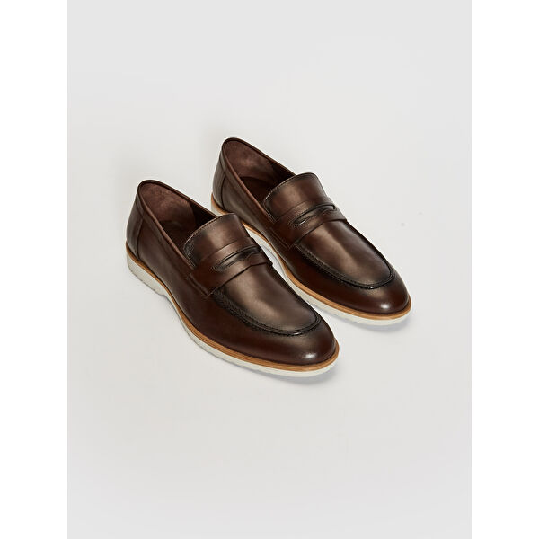 Erkek Hakiki Deri Loafer Ayakkabı