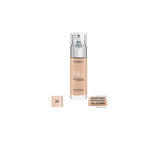 L'Oréal Paris True Match Bakım Yapan Fondöten 2R ROSE VANILLA L'Oréal Paris True Match Bakım Yapan Fondöten 2R ROSE VANILLA