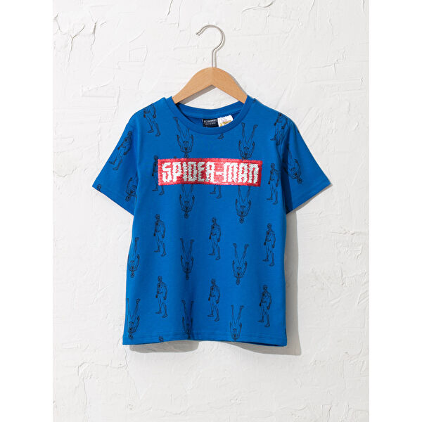 Erkek Çocuk Çift Yönlü Payetli Spiderman Tişört