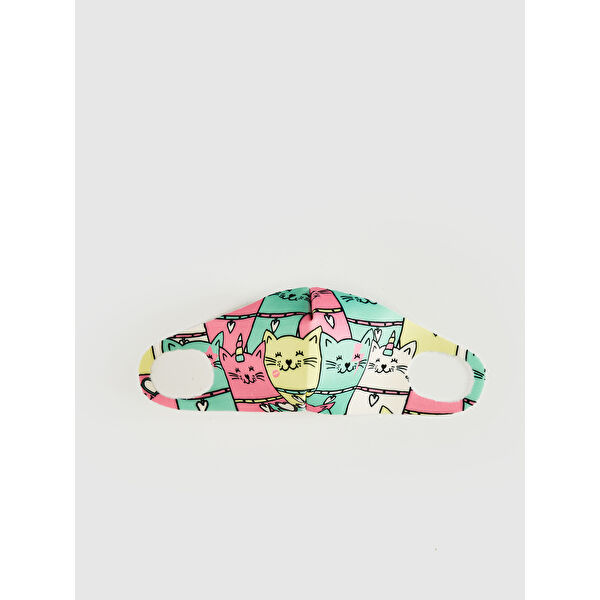 2-8 Yaş Kız Çocuk Yıkanabilir Yüz Maskesi