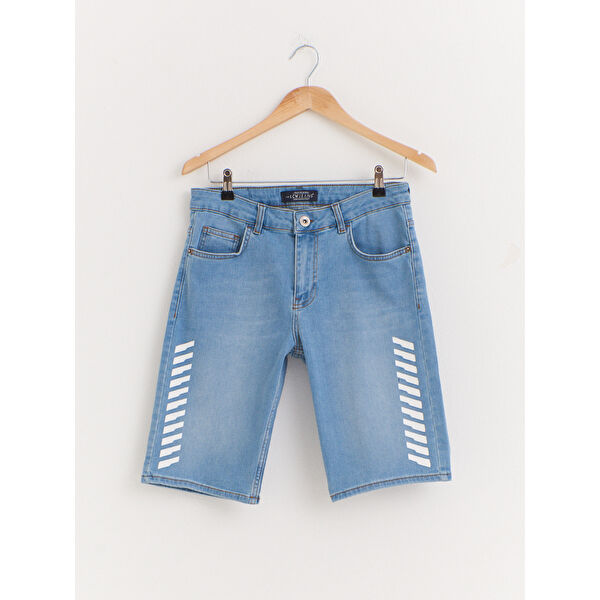 Güneşte Renk Değiştiren Skinny Jean Şort Güneşte Renk Değiştiren Skinny Jean Şort