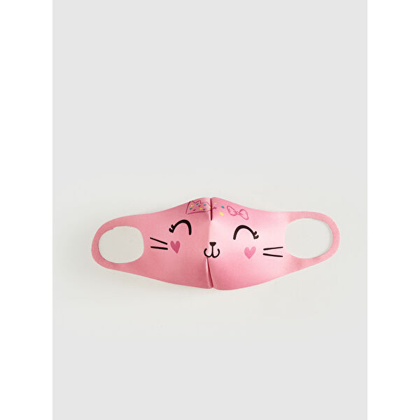 2-8 Yaş Kız Çocuk Yıkanabilir Yüz Maskesi