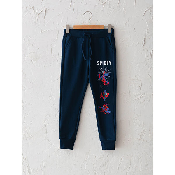 Beli Lastikli Spiderman Baskılı Erkek Çocuk Jogger Eşofman Altı
