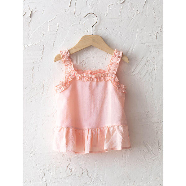 Askılı Basic Kız Bebek Bluz