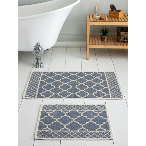 Desenli Banyo Paspası 2'li