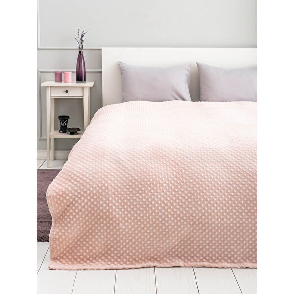 Çift Kişilik Tomurcuk Desenli Well Soft Battaniye 200x220 Cm