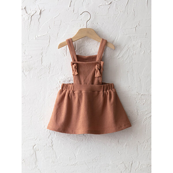 Askılı Basic Kız Bebek Salopet Elbise