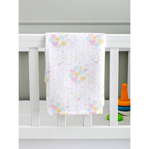 Baskılı Kız Bebek Müslin Battaniye 100x120 Cm Baskılı Kız Bebek Müslin Battaniye 100x120 Cm