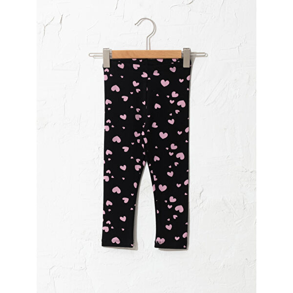 Desenli Pamuklu Kız Bebek Uzun Tayt