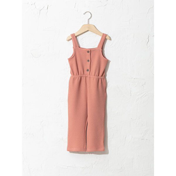 Askılı Basic Kız Bebek Tulum