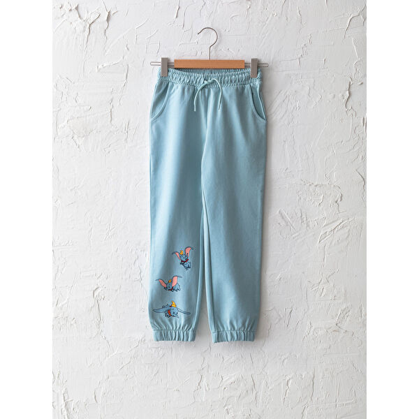 Beli Lastikli Dumbo Baskılı Kız Çocuk Jogger Eşofman Altı