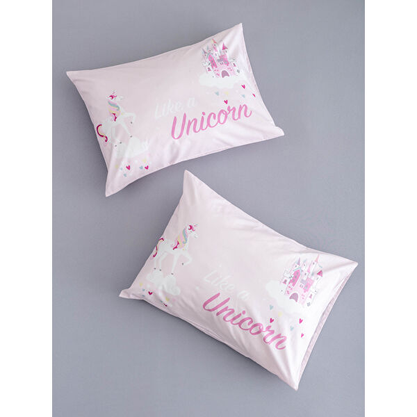 Baskılı Dokuma Kız Çocuk Yastık Kılıfı 2'li 50x70 Cm