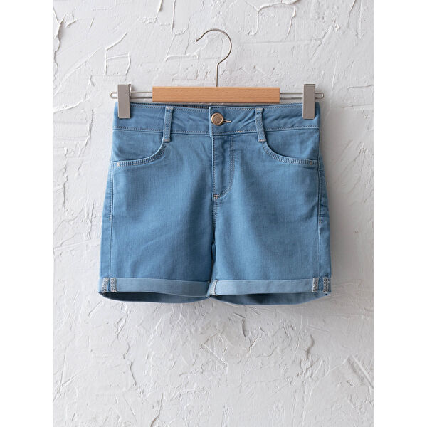 Basic Kız Çocuk Jean Şort