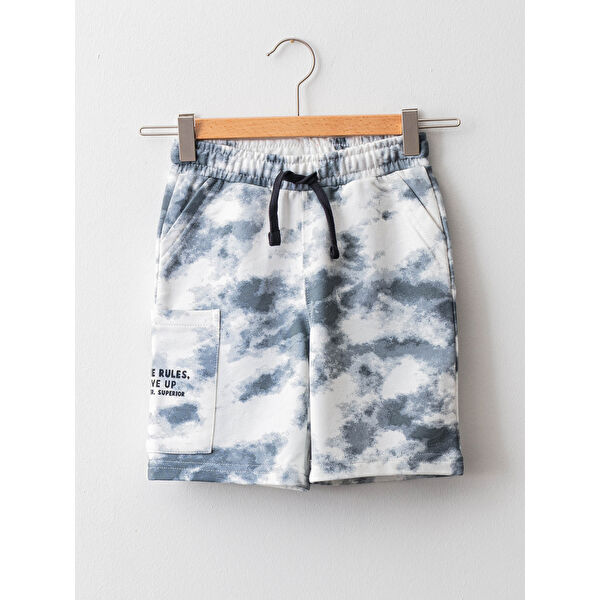 Beli Lastikli Batik Desenli Erkek Çocuk Şort